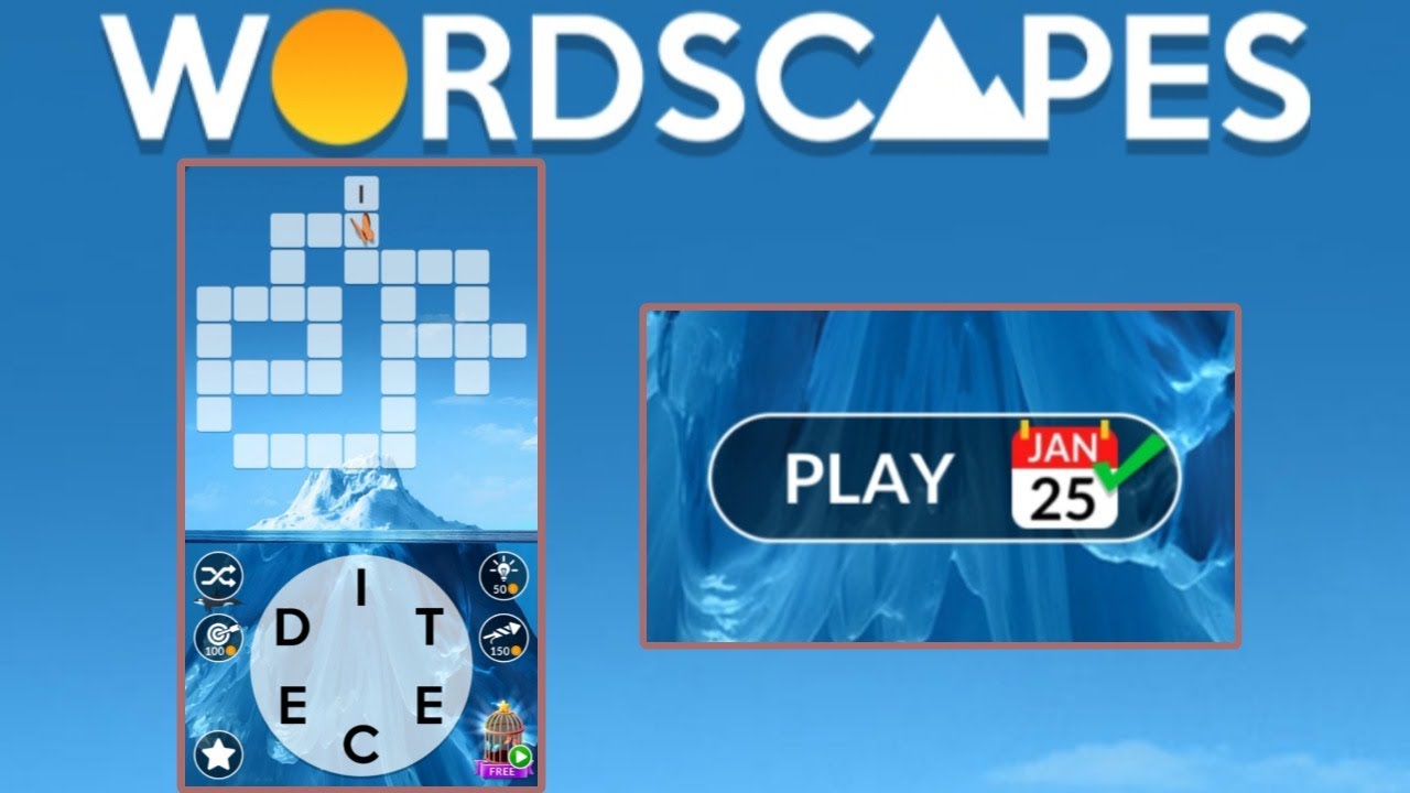 Wordscapes Daily Puzzle January 25, 2025 - YouTube