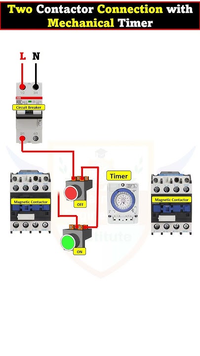 Two Contactor Connection with Mechanical Timer @LearningEngineering - YouTube
