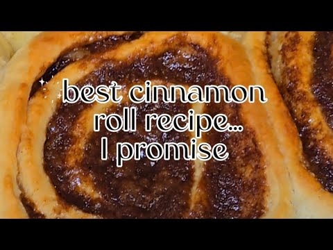 bake some cinnamon rolls with me for the first time:) - YouTube