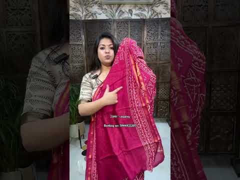 Handblock Sico Chanderi Saree Collection | Beautiful Handblock Print Sarees | Nandita Nandini