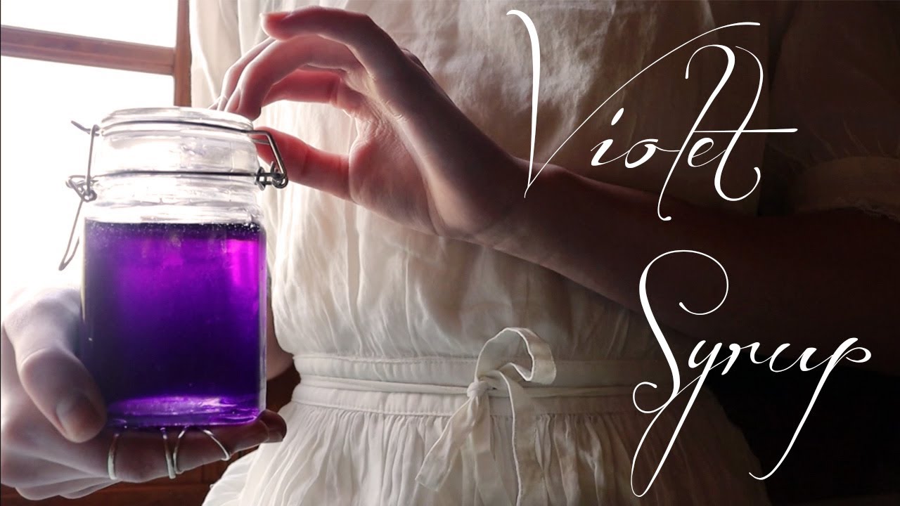 A Magickal Recipe for Violet Syrup - YouTube