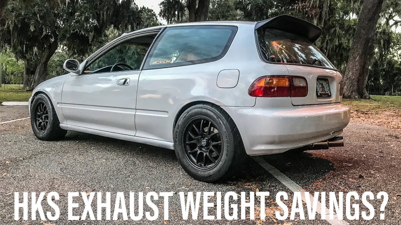 STOCK vs AFTERMARKET EXHAUST weight comparison - YouTube