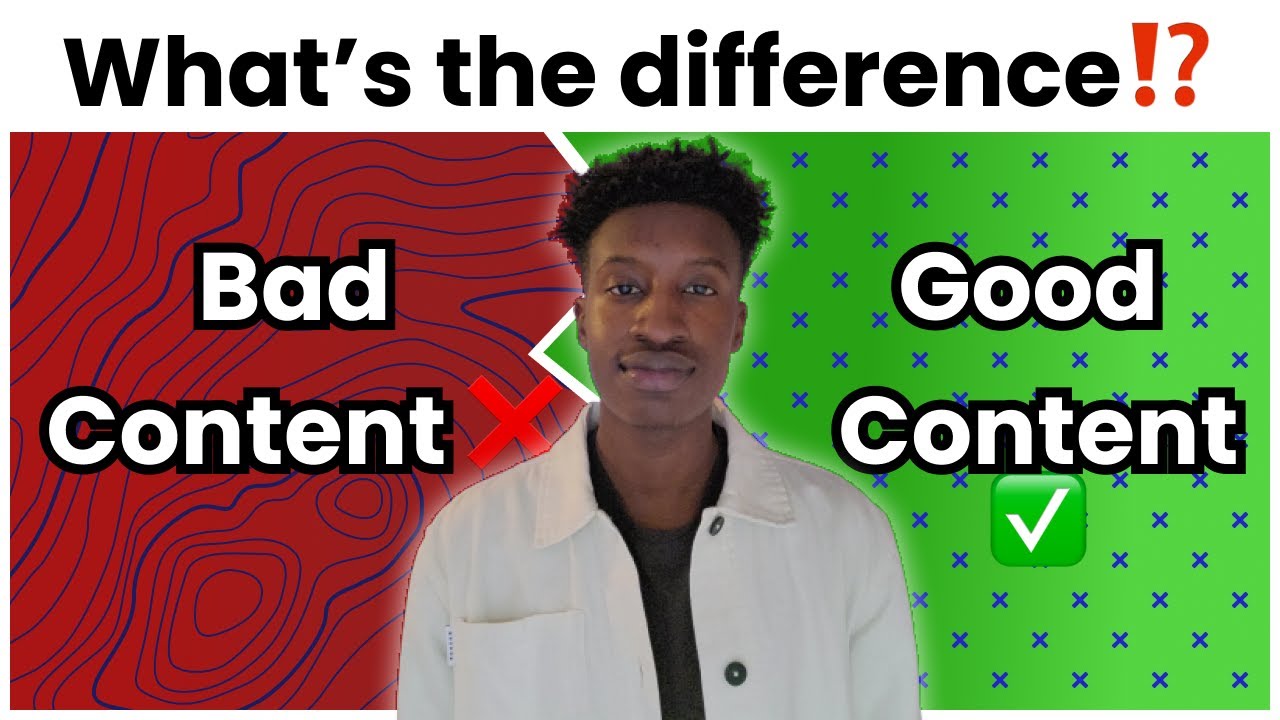 What's the difference between good and bad content? - YouTube
