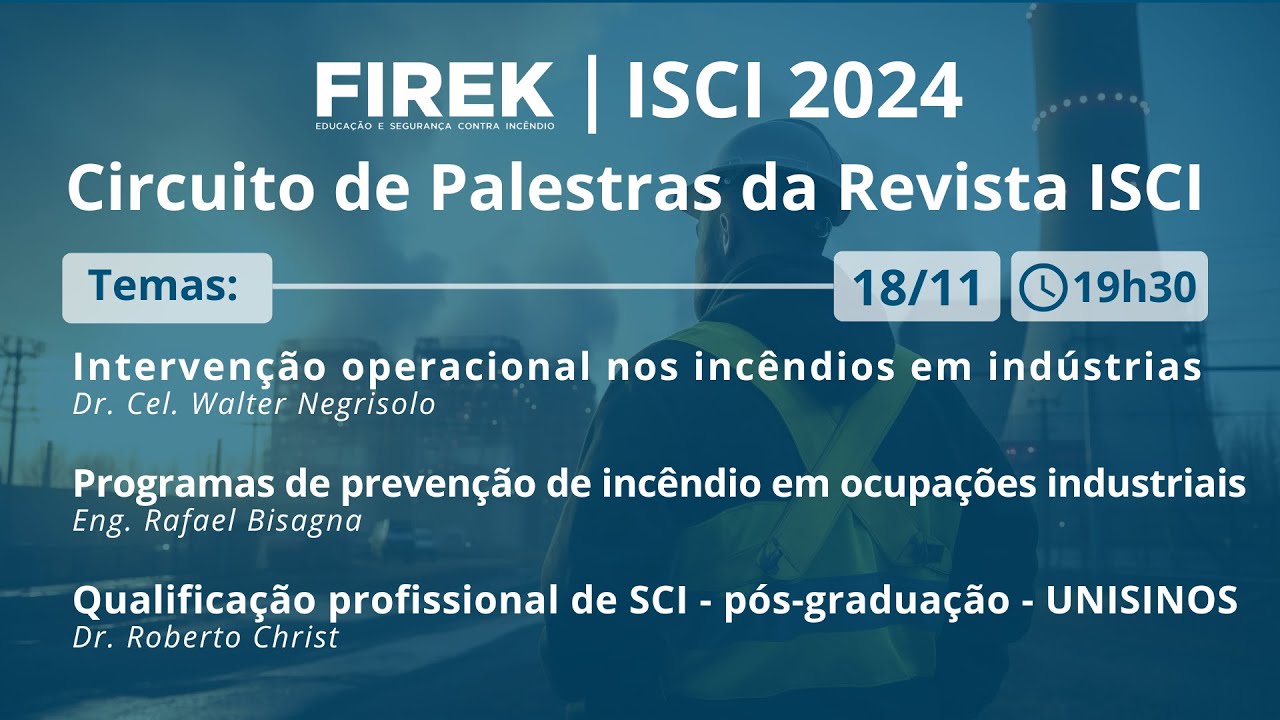 Circuito de Palestras da Revista ISCI - 18/Nov - YouTube