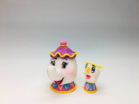 Чайник Мисс Поттс и чашка Чип из м/ф \