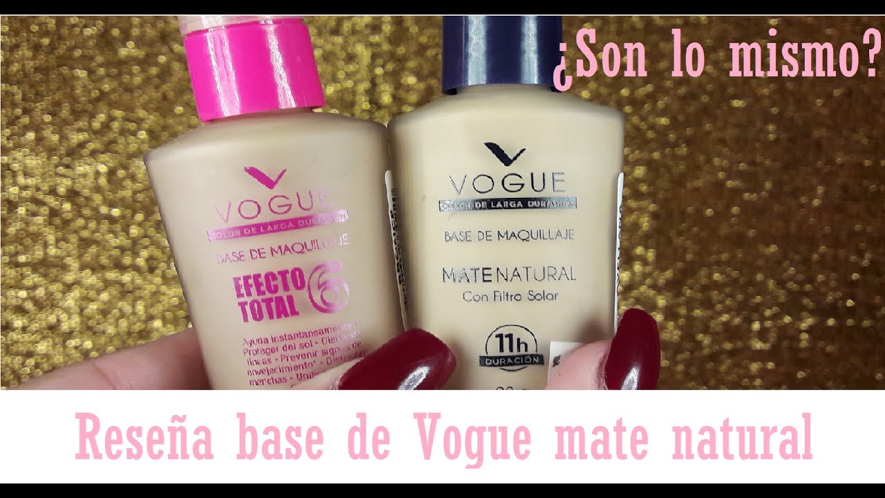 Reseña Base Vogue Mate Natural | Sophia Morillo - YouTube