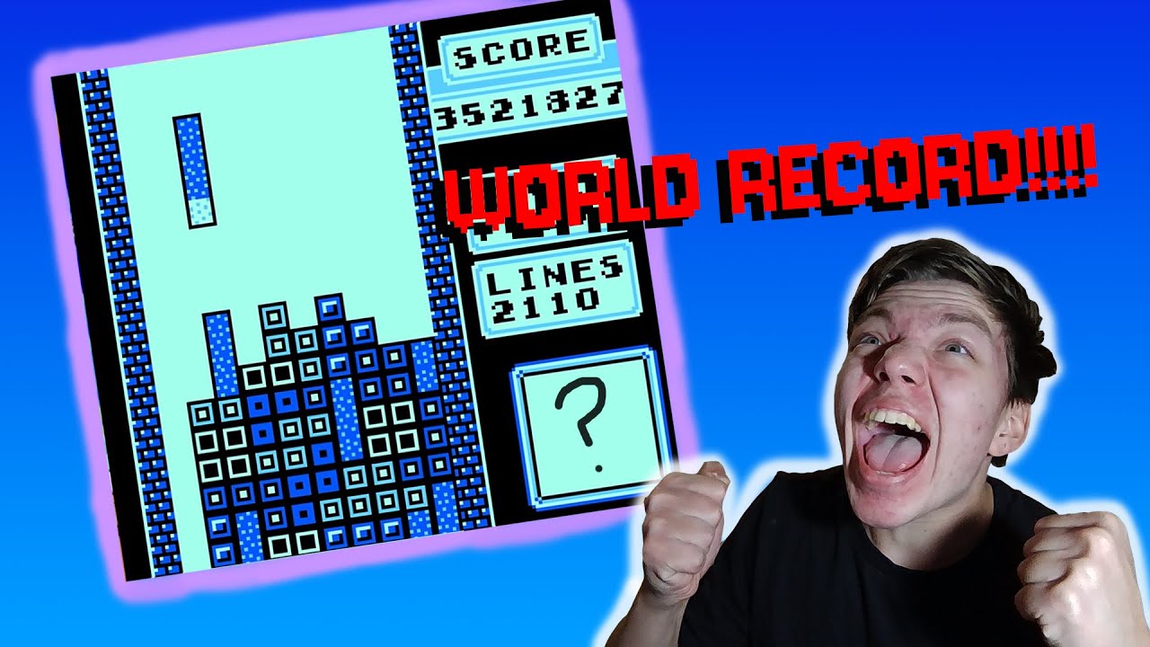 The Gameboy Tetris WORLD RECORD!!! (3,521,827) (2110 LINES) - YouTube