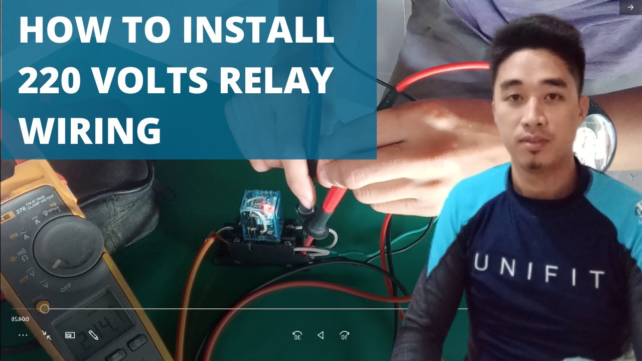 How to Install 220 Volts Relay Wiring - YouTube