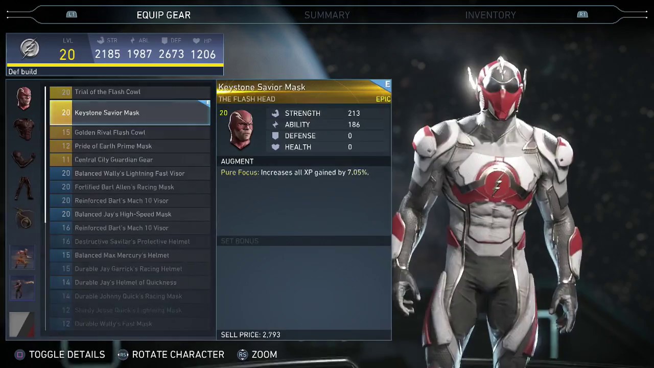 Injustice 2 Get Equip the Flash Epic Crimson Comet Suit - YouTube