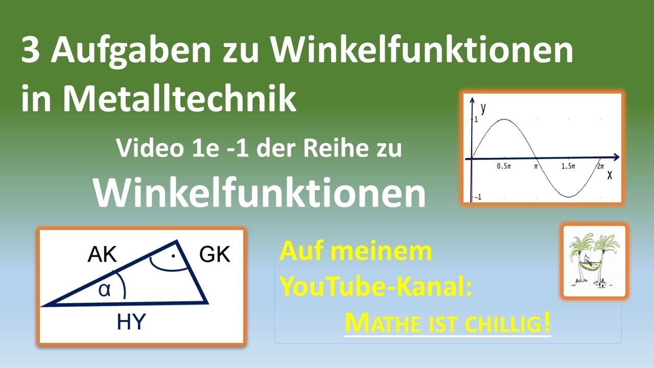 3 Aufgaben zu Winkelfunktionen in Metalltechnik - Video 1e - 1 - YouTube