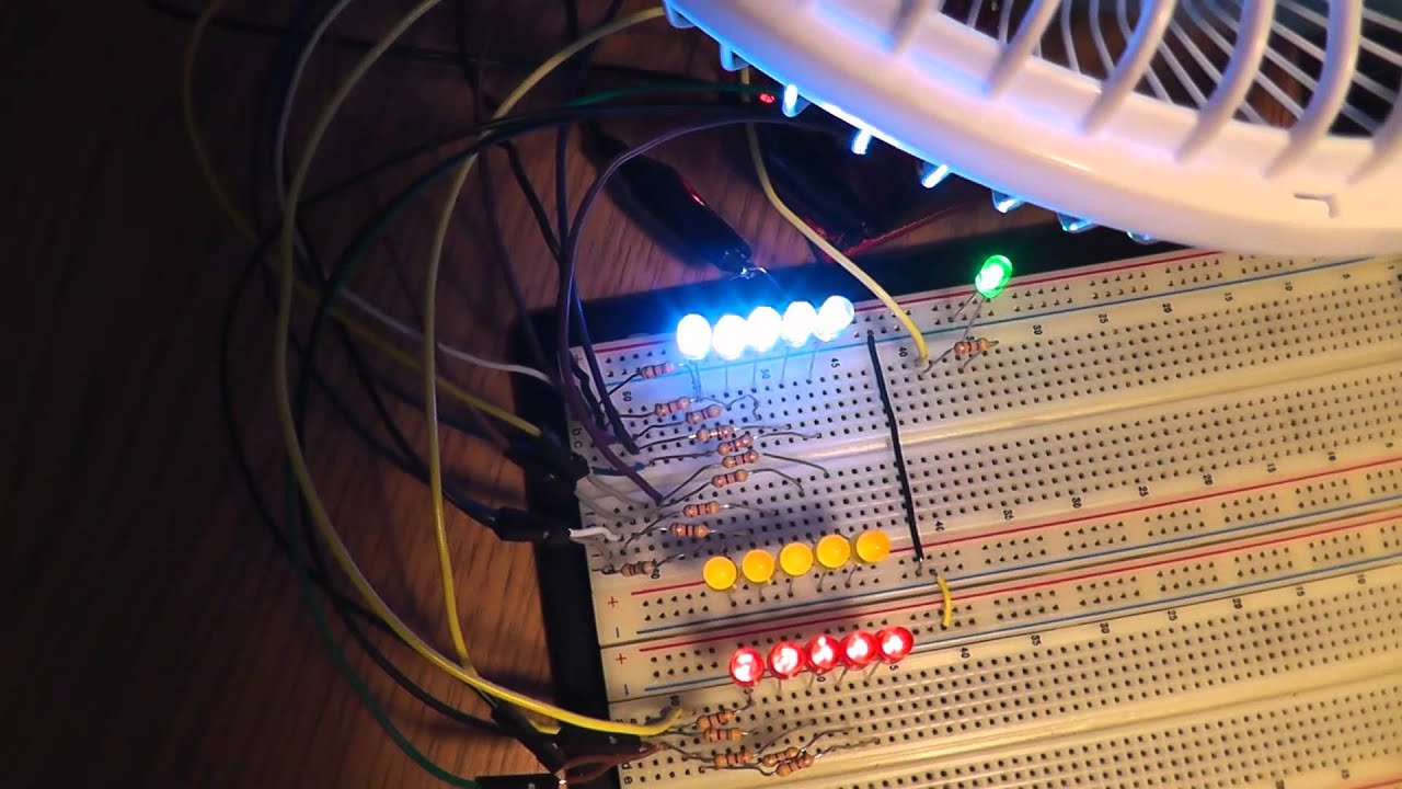 MSP430 Temperature Bar Graph - YouTube