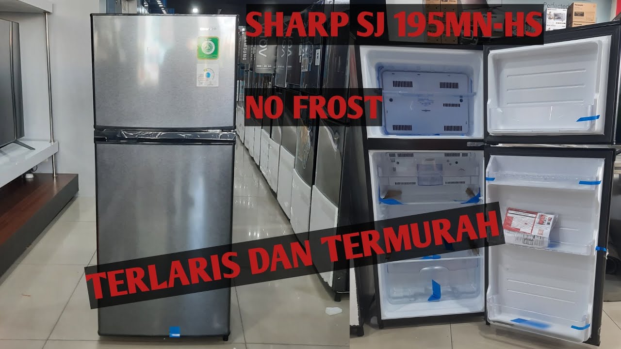 Review Kulkas Sharp 2 Pintu SJ-195MN-HS Tanpa Bunga Es #sharp #sj195 #refrigerator - YouTube