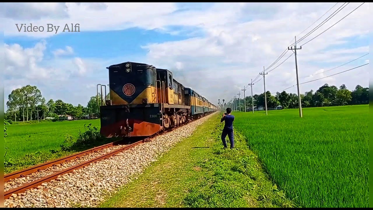 Bangladesh Railway Fastest Intercity Train with 2306 Locomotive ...