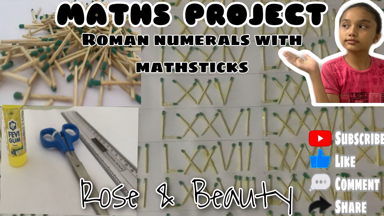 Roman numerals using MATHSTICKS | Maths activity - YouTube