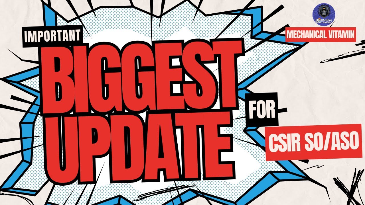 BIGGEST UPDATE FOR CSIR SO/ASO | MOST IMPORTANT |#csirrecruitment #csir ...