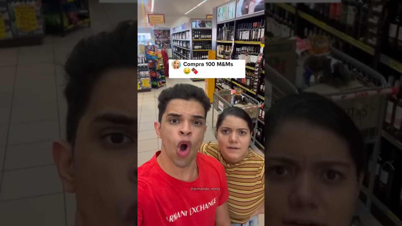 Comprando 100 M&Ms 😱😱😱 #armandonetto - YouTube