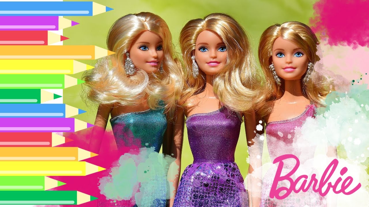 Dreamy Creations: Barbie Digital Art Coloring Magic! - YouTube