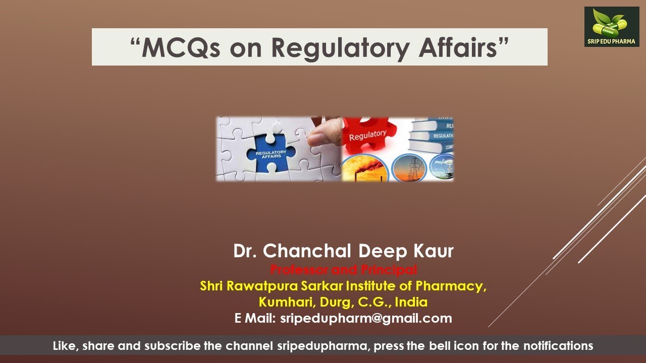 Regulatory affairs MCQs (CTD, IND, NDA, ROW countries, ANDA, CFR, BLA ...