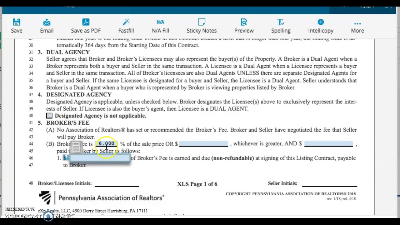 PAR Standard Form Listing Contract - YouTube