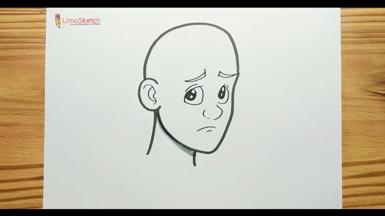 HOW TO DRAWING SAD EXPRESSION - YouTube