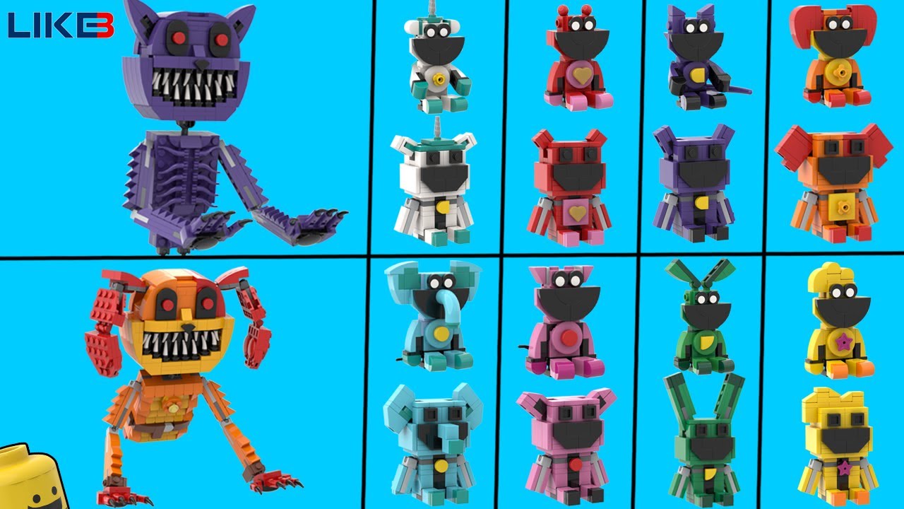 Lego Catnap.exe x Dogday.exe vs All Smiling Critters Lego mini ...