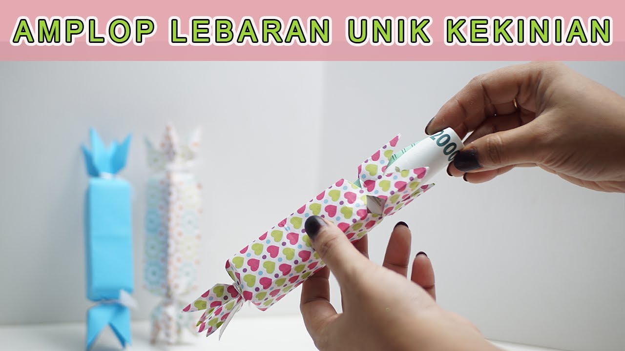 TUTORIAL MEMBUAT AMPLOP LEBARAN || DARI KERTAS ORIGAMI - YouTube