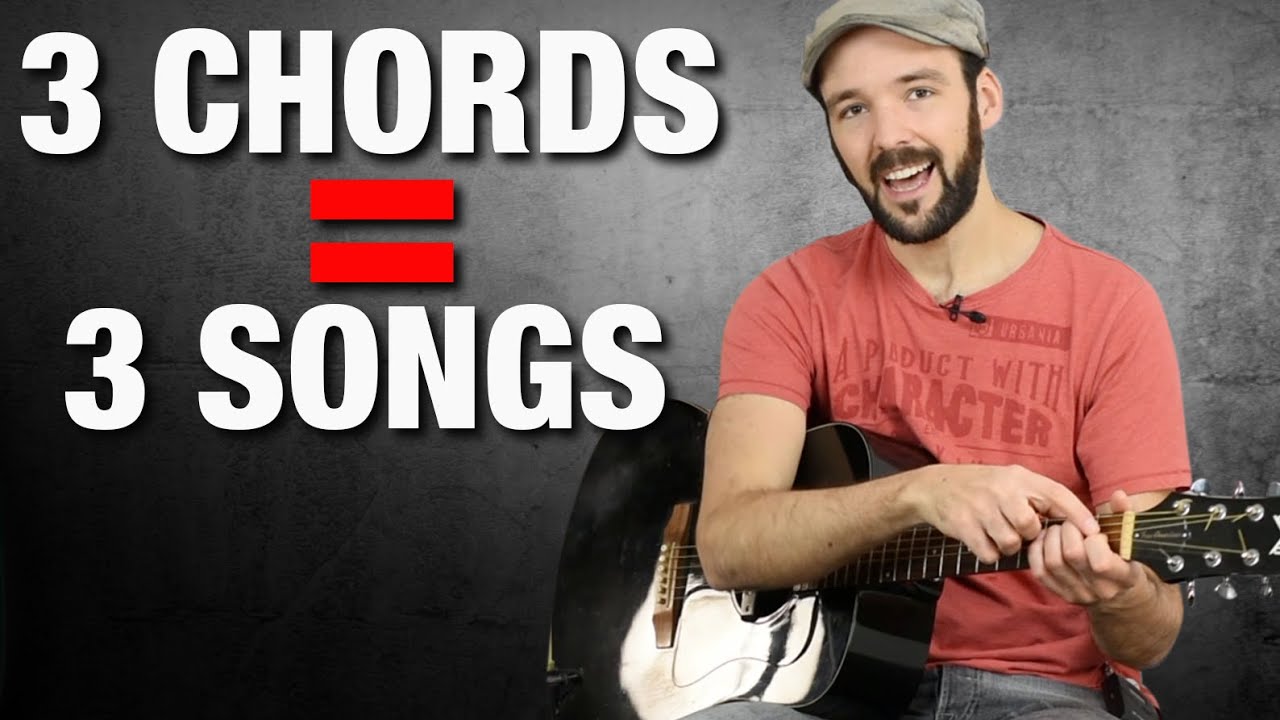 3 CHORDS is all you need for 3 super popular songs - for beginners on ...