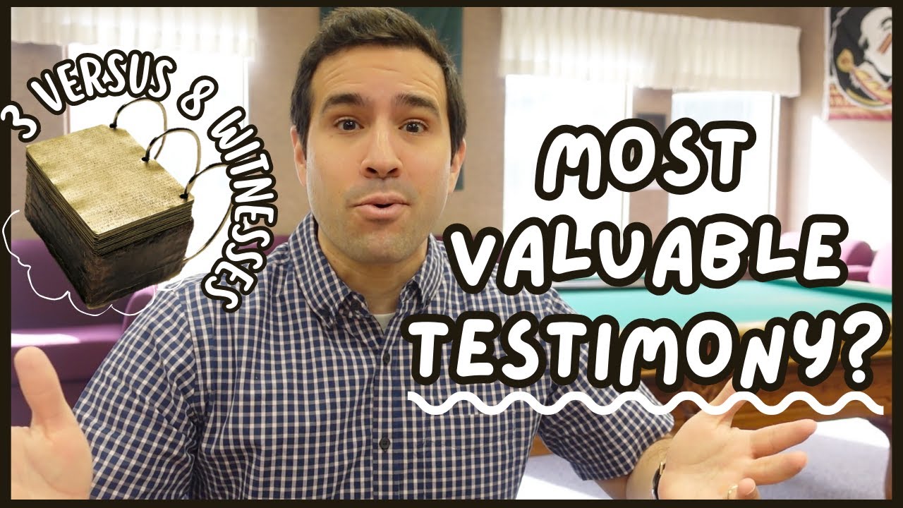 Why the Gold Plates and 8 Witnesses Matter! Come Follow Me 2024 - YouTube