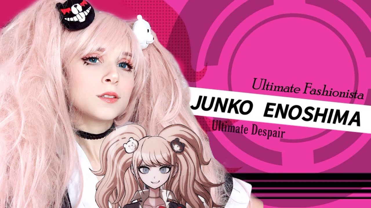 Junko Enoshima makeup tutorial | COSPLAY DANGANRONPA (ダンガンロンパ) - YouTube