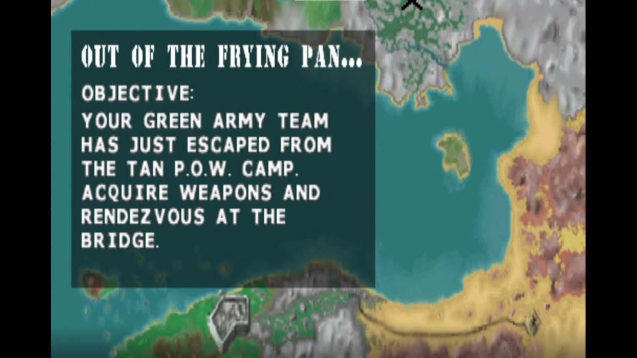 Army Men World War : Team Assault PS1 ACT 1 (Level 1-5) - YouTube
