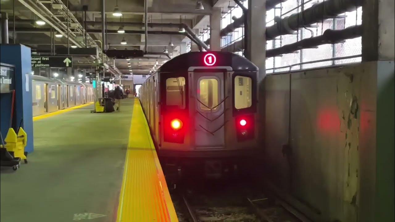MTA Subway: IRT Lenox Line | R142 (1) Train at Harlem - 148th Street - YouTube