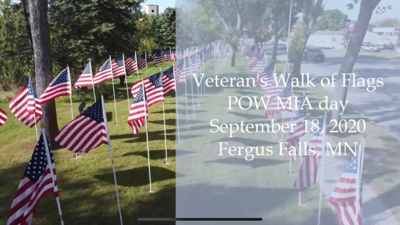 Veteran's Walk of Flags - POW MIA day - Fergus Falls, MN | Beyond the ...