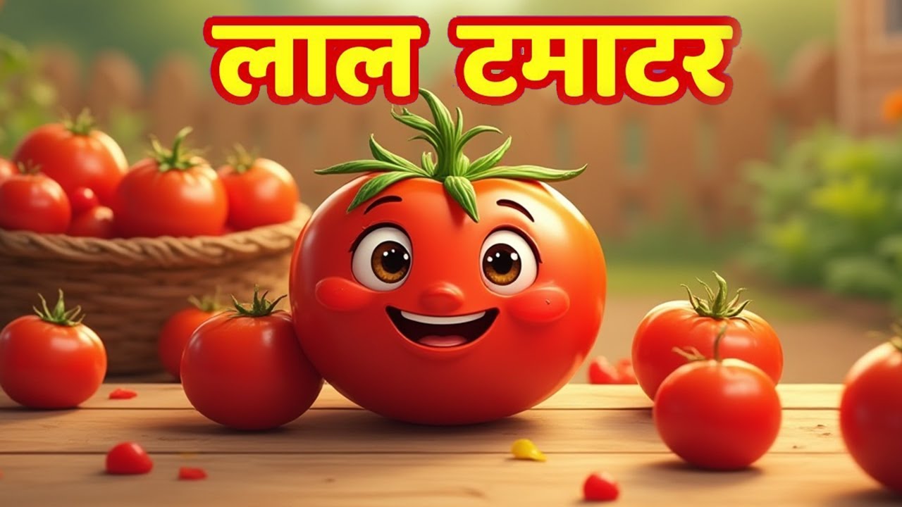 लाल टमाटर | Lal Tamatar HINDI Rhymes for Children | Hindi Rhymes ...