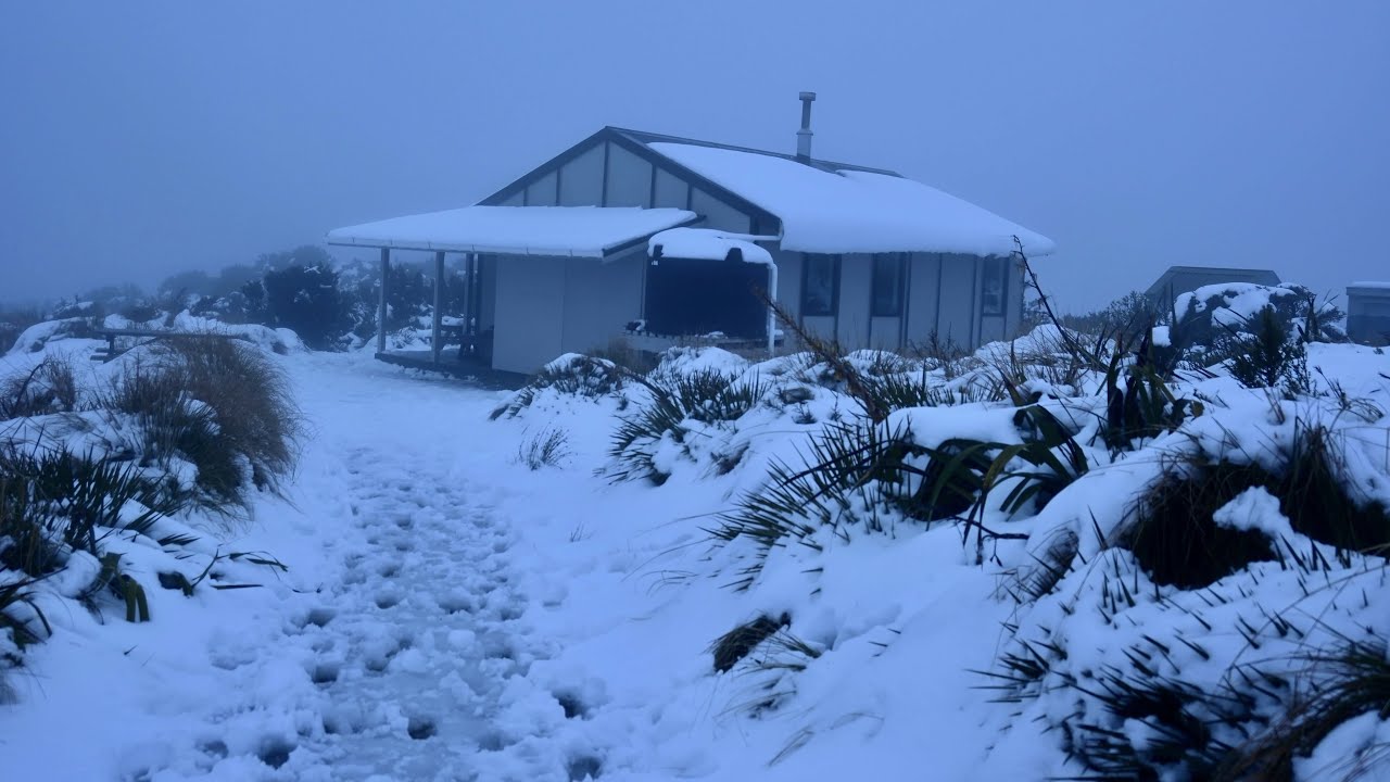 Snow Globe - A night at Rangiwahia Hut in the snow with a bunch of ...