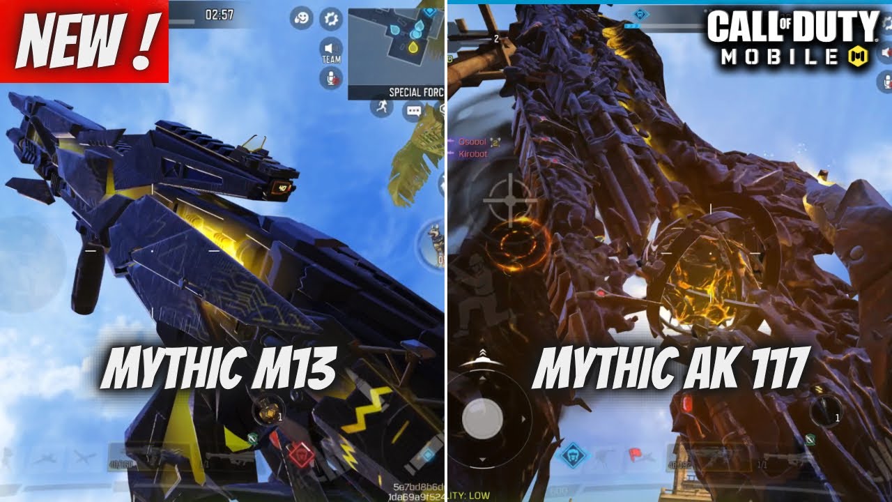 Mythic M13 vs Mythic AK117 in Call Of Duty Mobile CODM - YouTube