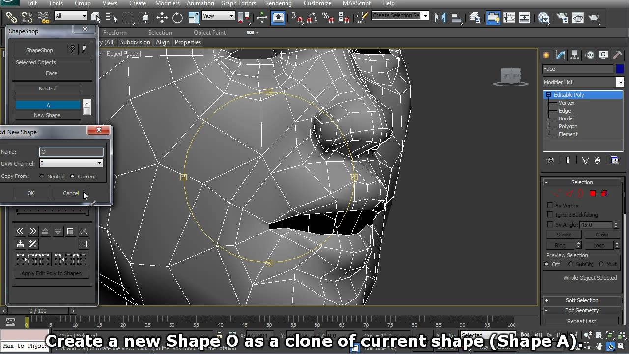 Faster modeling of morph shapes in 3ds Max. - YouTube
