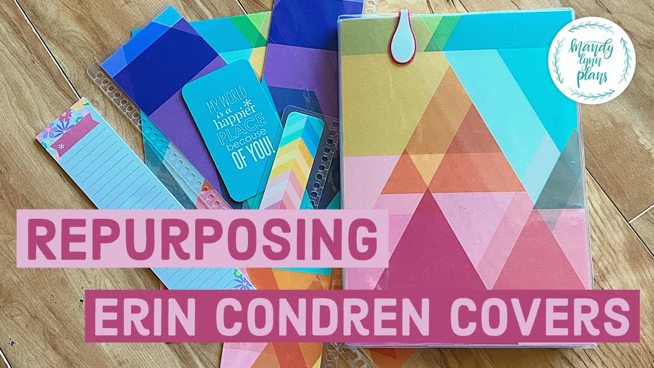 5 Ideas for Unused Erin Condren Covers || Mandy Lynn Plans - YouTube