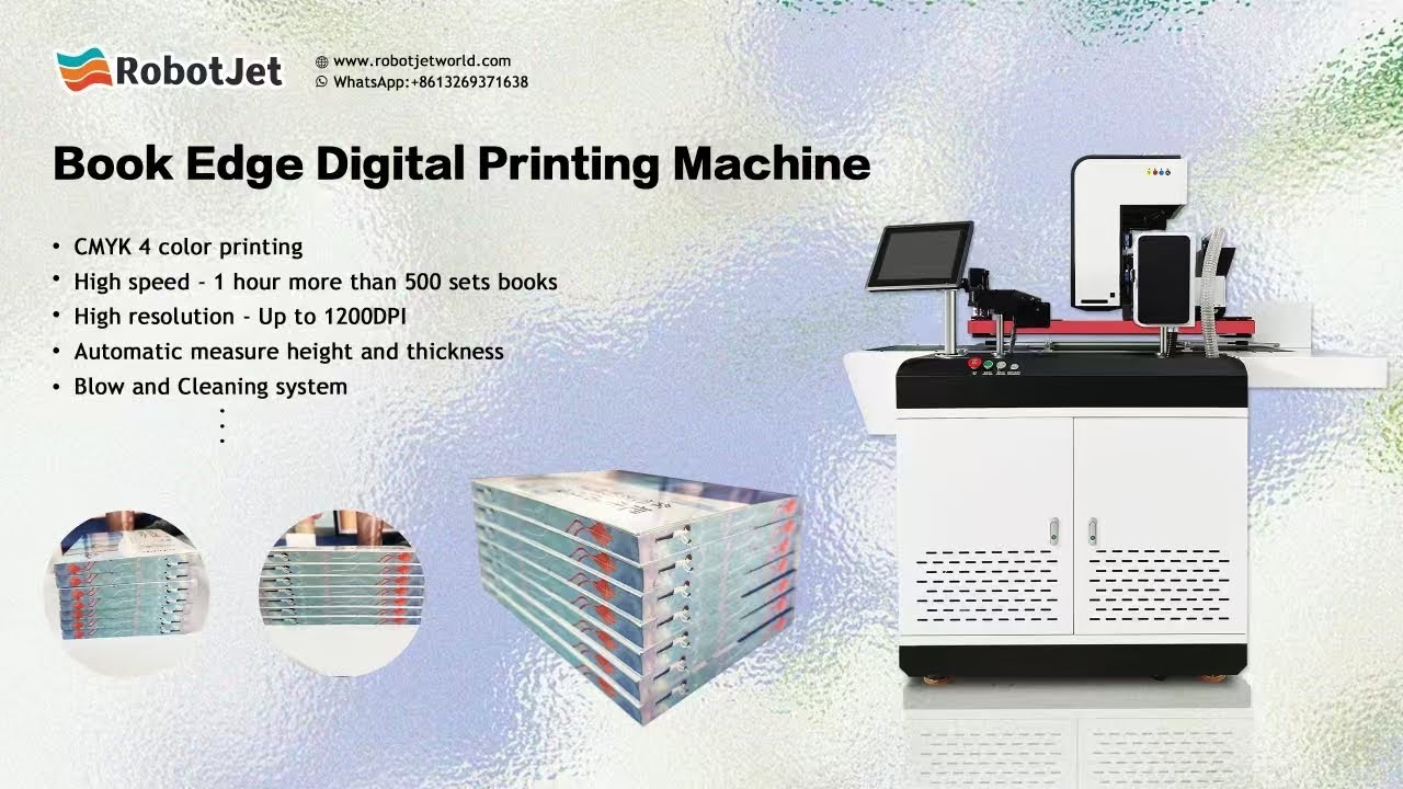 Book Edge Digital Priniting, book edge printer - YouTube