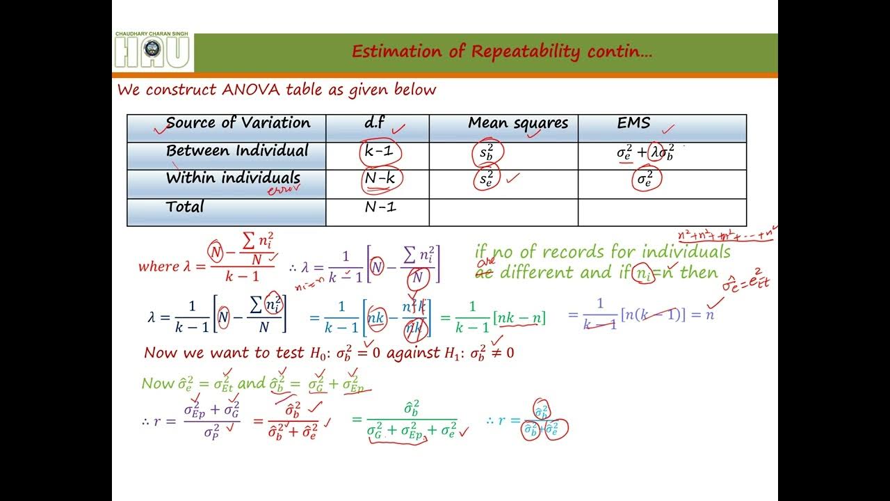 Lecture 18 Genetic Parameter Part 2 - YouTube
