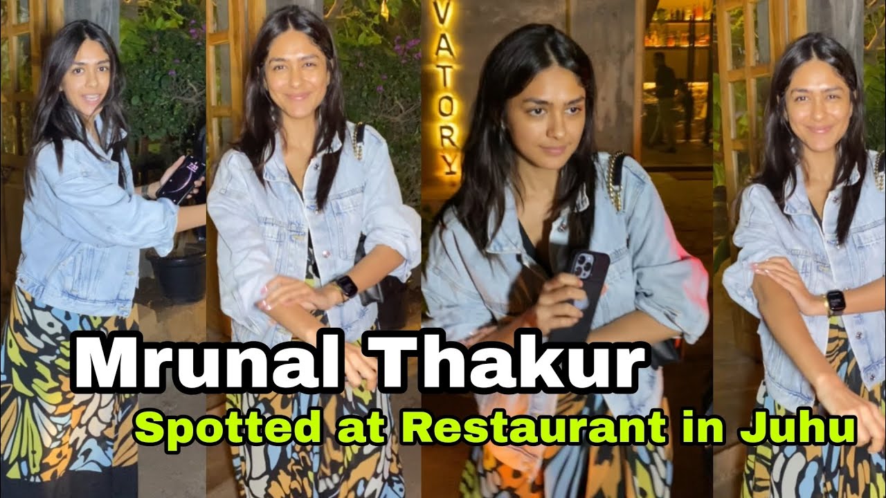 Sita Aka Beautiful Mrunal Thakur Gets Clicked By Media at Restaurant in ...