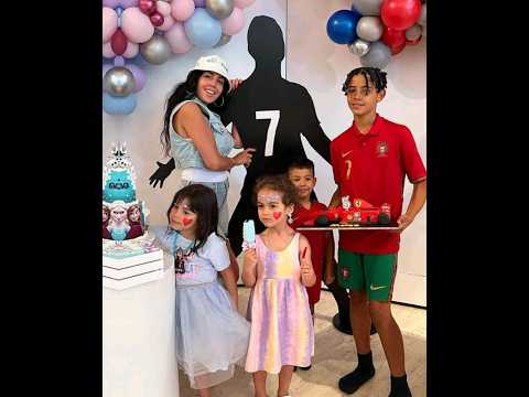 Ronaldo and kids birthday celebration🎂#ronaldo#cr7#birthday#celebration#kids#son#family#viral#shorts