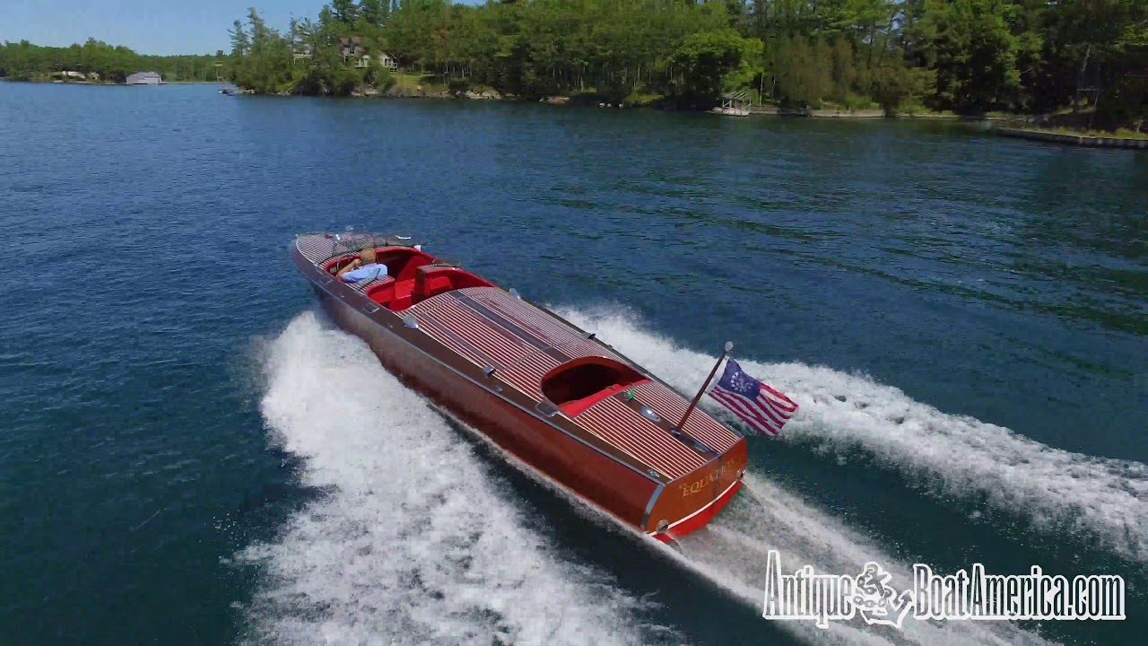 1987 30ft Hacker Craft - YouTube