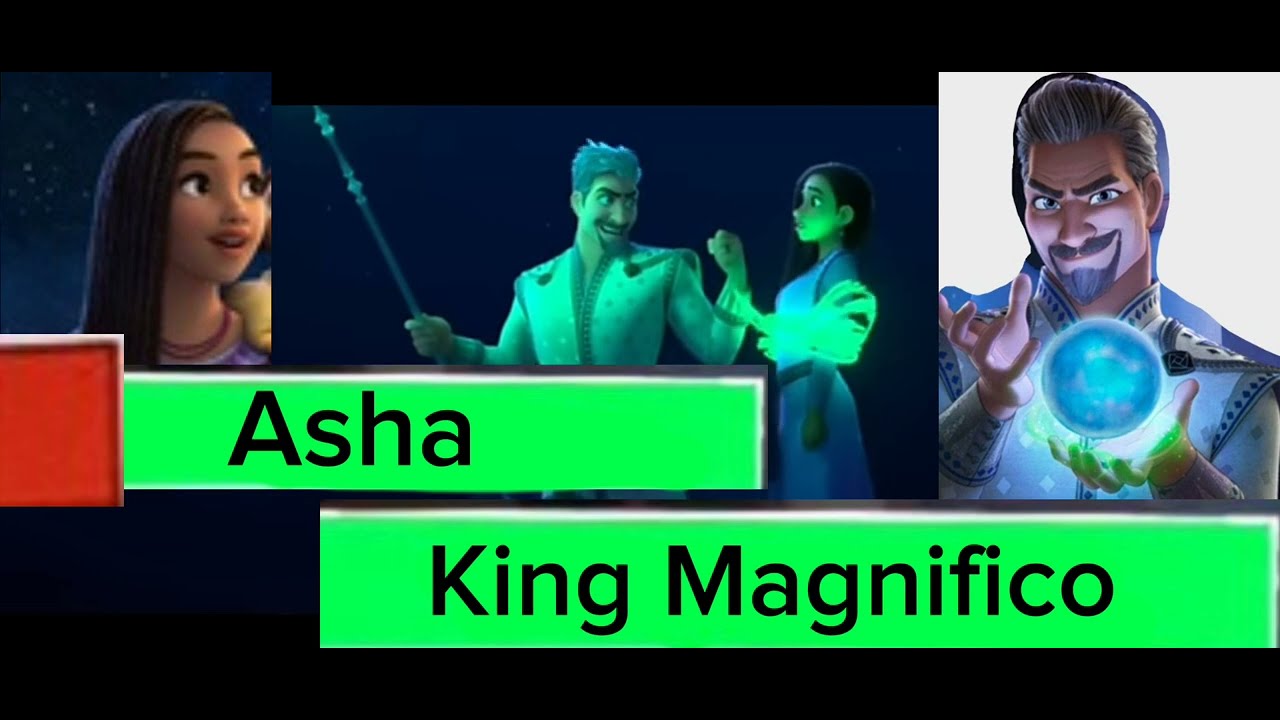 Wish Final Battle King Magnifico Vs Asha With Healthbars - YouTube