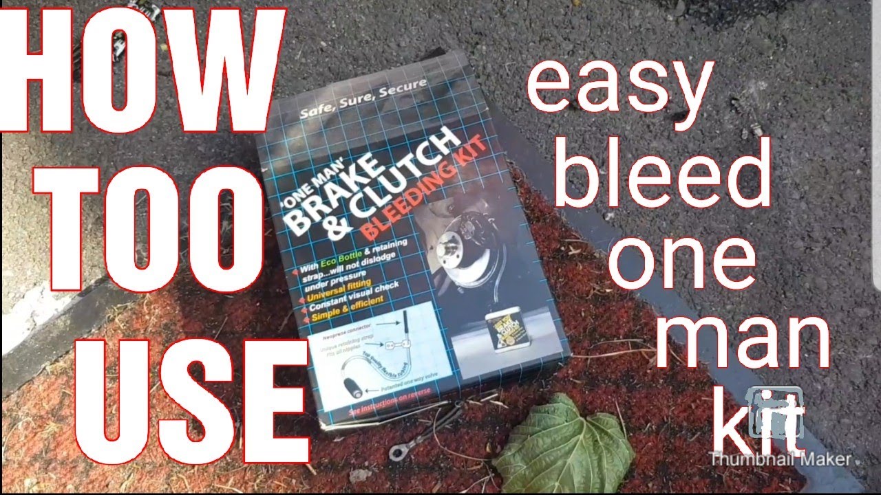 HOW TO USE AN EASY BLEED KIT! More cleanup also ;) - YouTube