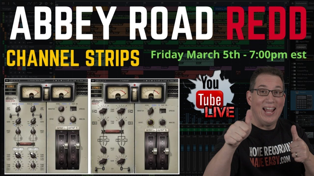 Waves Abbey Road REDD Channel Strips - YouTube