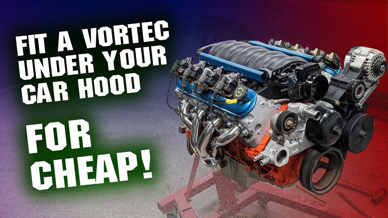 Vortec truck LS under a car hood. Cheap DBC LS2 intake solution #LSswap ...