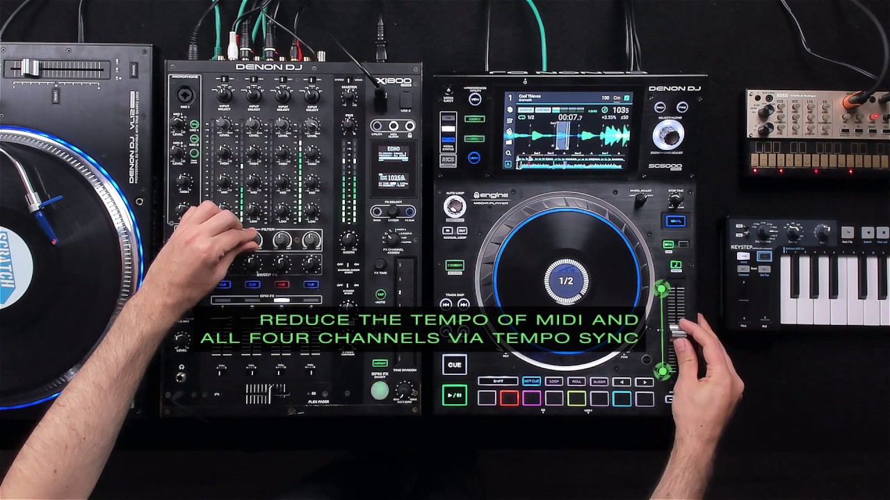 Ethan Leo @DenonDJTV SC5000 - X1800 - VL12: Synth, Midi, Turntable and ...