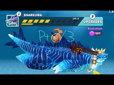 Why is he smol tho? Atleast hes a powerful killing machine. | Hungry Shark Evolution Pt. 2/3 ...