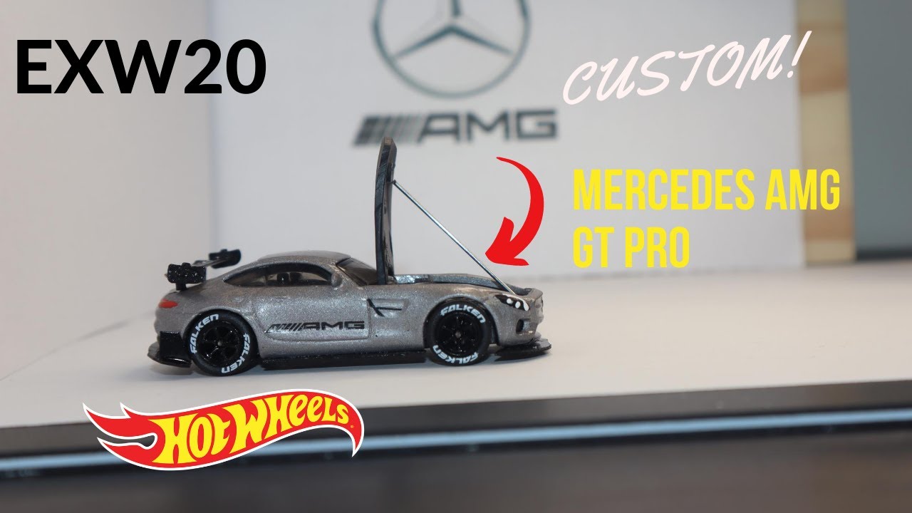 HOT WHEELS CUSTOM MERCEDES AMG GT PRO - YouTube