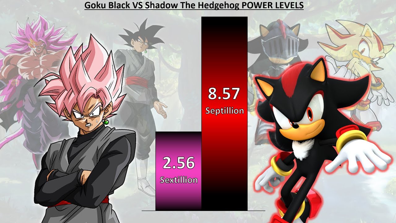Goku Black VS Shadow POWER LEVELS - DBS / SDBH / Sonic - YouTube